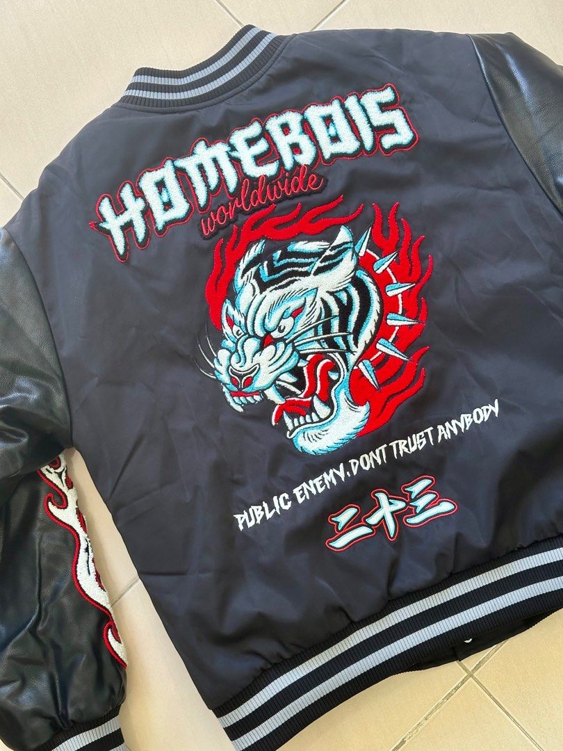 HOMEBOIS PUBLIC ENEMY VARSITY, Men's Fashion, Activewear on Carousell