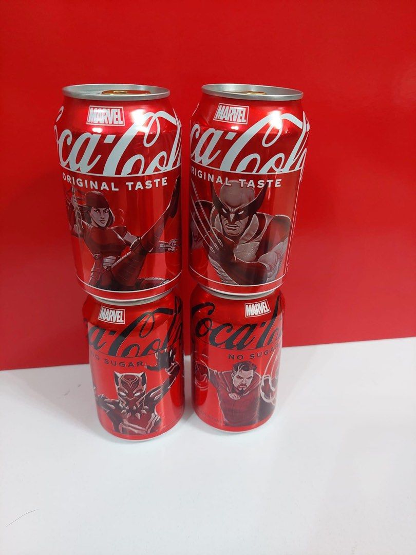 [Hong Kong Version] Coca-Cola X Marvel 2024- Zero Coke/ Original Taste ...