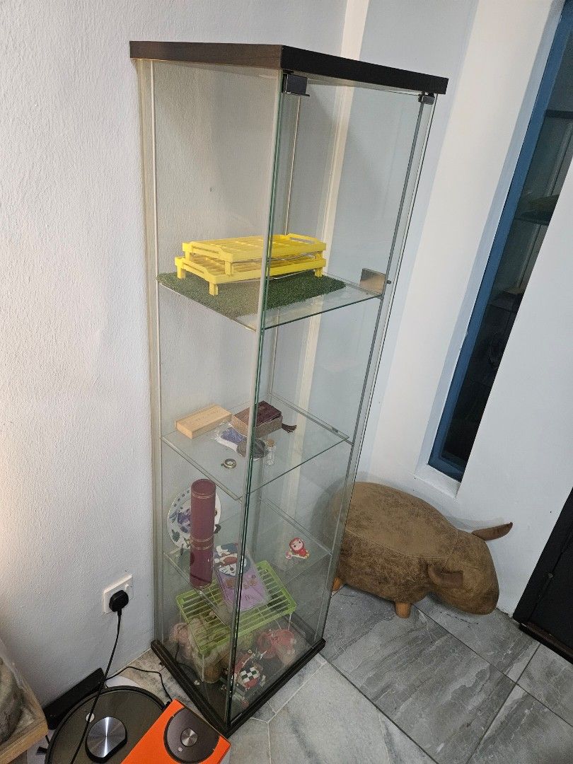 Ikea Glass Display Rack Furniture And Home Living Furniture Shelves