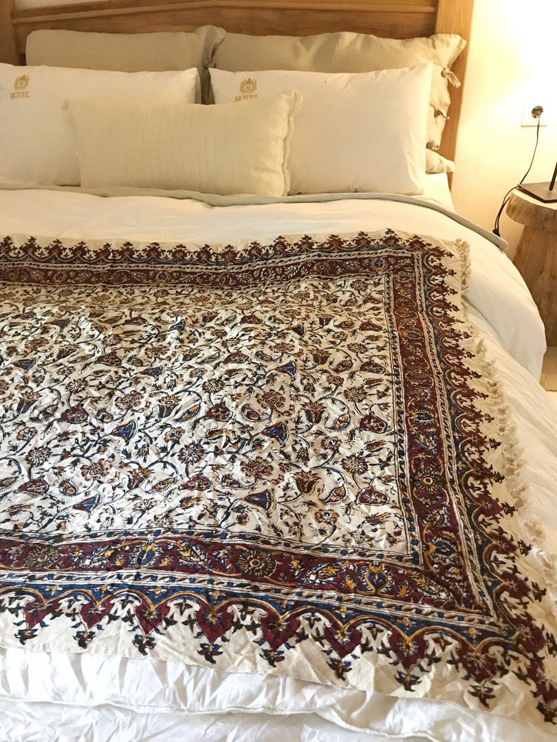 Iranian Table Cloth Taplak kain Iran Isfahan 100x150, Perabotan Rumah ...