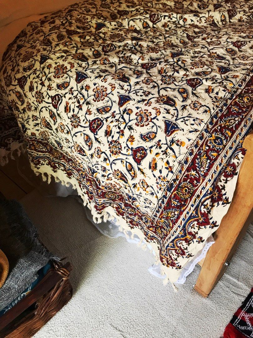 Iranian Table Cloth Taplak kain Iran Isfahan 100x150, Perabotan Rumah ...