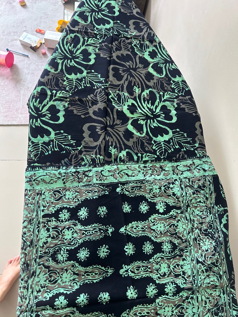 Kain pasang batik terap stamped terengganu, Women's Fashion, Muslimah ...