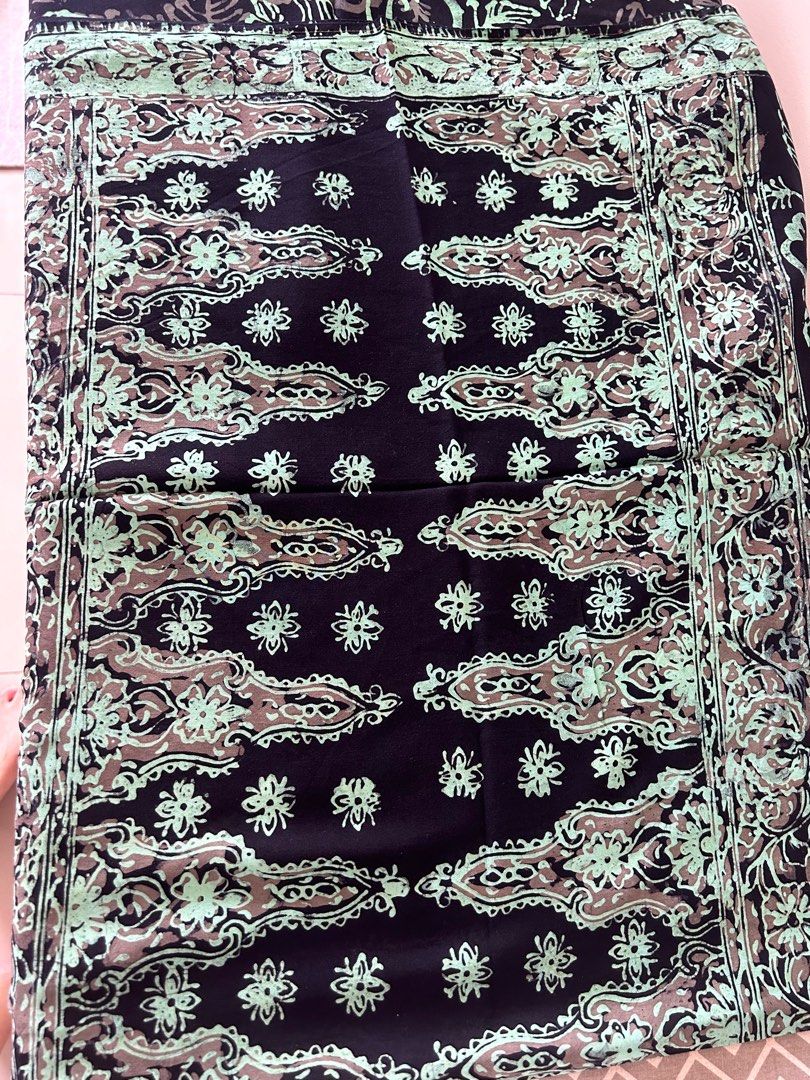 Kain pasang batik terap stamped terengganu, Women's Fashion, Muslimah ...