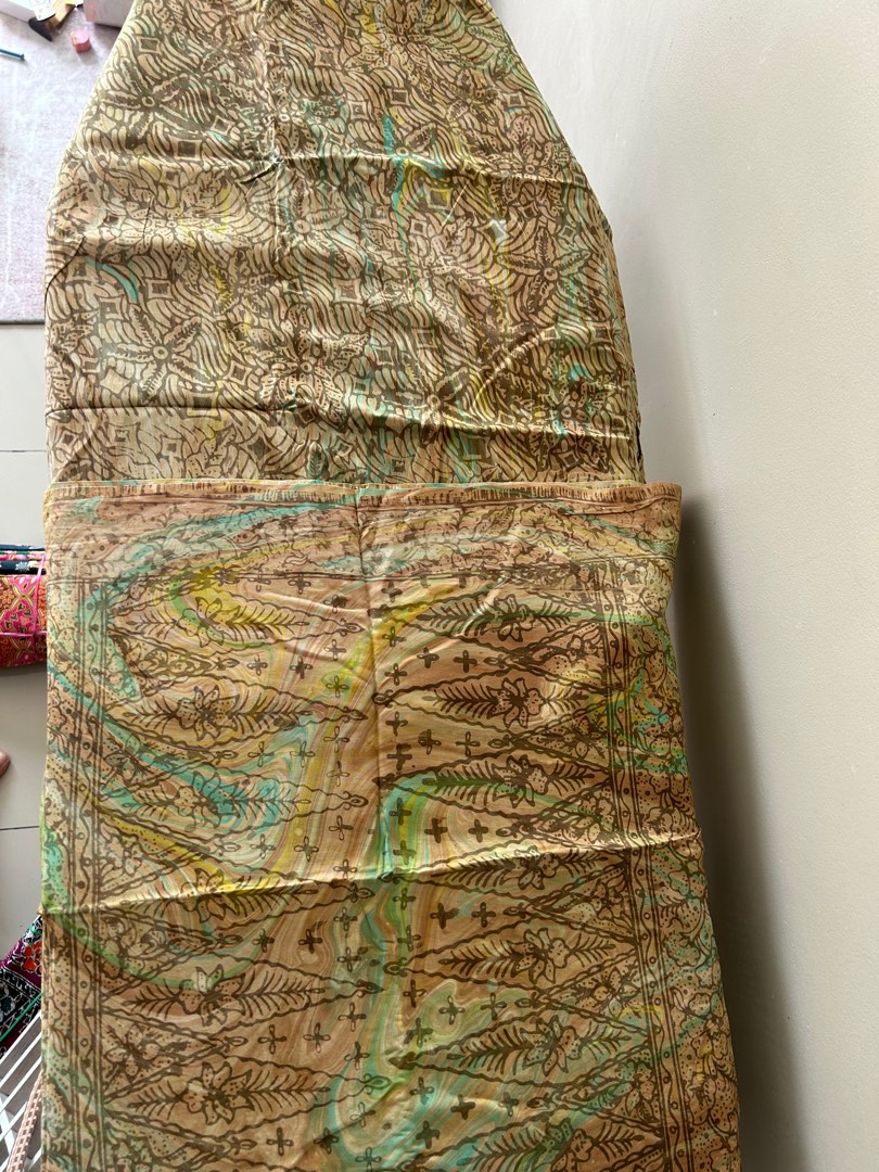 Kain pasang batik terap stamped terengganu, Women's Fashion, Muslimah ...