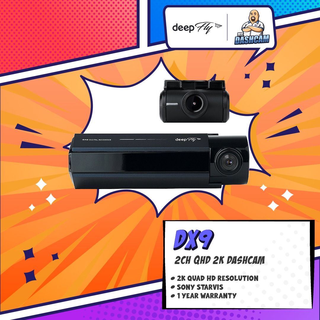 [Korean-made] Deepfly DX9 | 2K Quad HD 2CH Dashcam / Car Camera | On-site installation at your ...