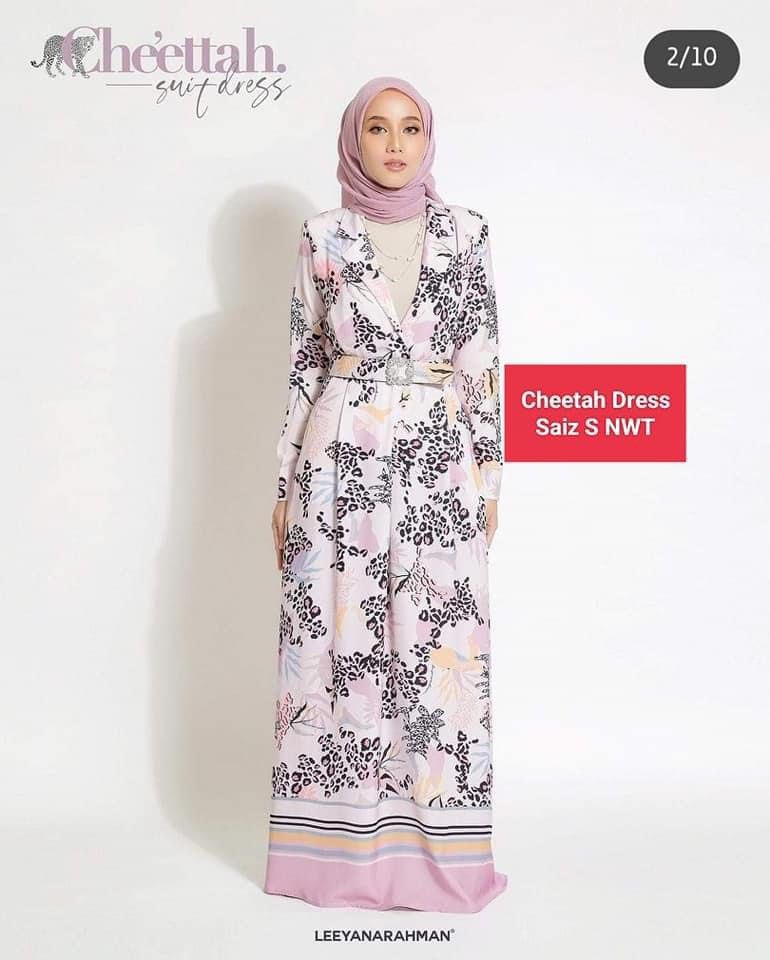 Leeyanarahman cheetah L NO BELT, Women's Fashion, Muslimah Fashion ...