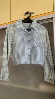 Vintage multi-colour checkered top, Women's Fashion, Tops, Blouses on ...