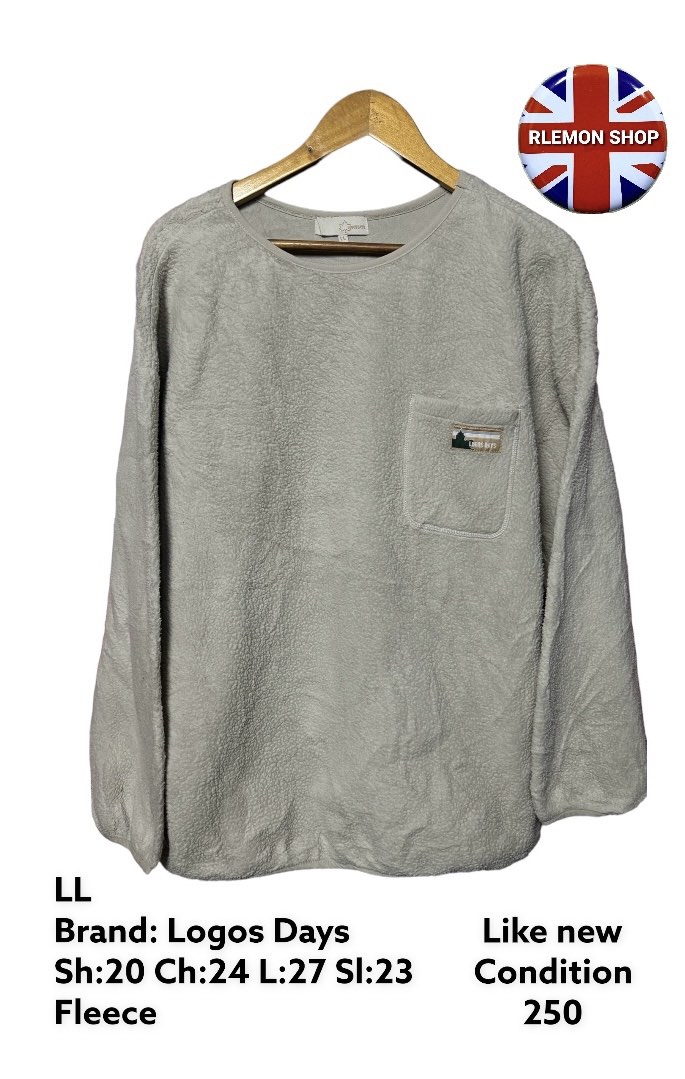 Logos Days Pullover Fleece Jacket, Men's Fashion, Coats, Jackets and ...
