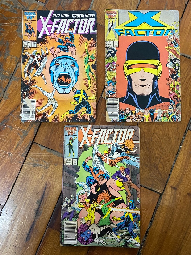 Marvel Comics 25th Anniversary X-Factor Issue 6, 9 10 Cyclops Blob ...