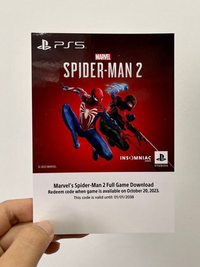Marvel s Spider Man 2 Digital Code Video Gaming Video Games PlayStation on Carousell