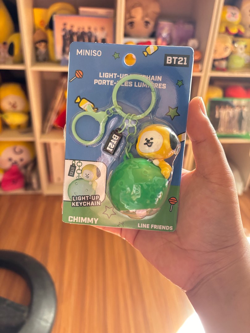 MINISO BT21 CHIMMY LIGHT UP KEYRING, Hobbies & Toys, Memorabilia & Collectibles, K-Wave on Carousell