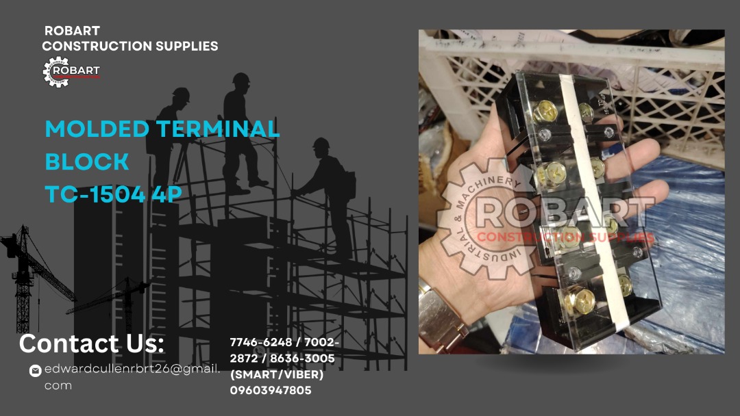 Molded Terminal Block TC-1504 4P, Commercial & Industrial, Construction ...