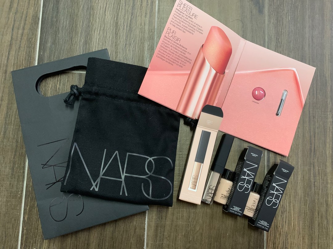 NARS sample 粉底液 遮瑕 唇膏 連索袋, 美容＆個人護理, 健康及美容 - 皮膚護理, 化妝品 - Carousell