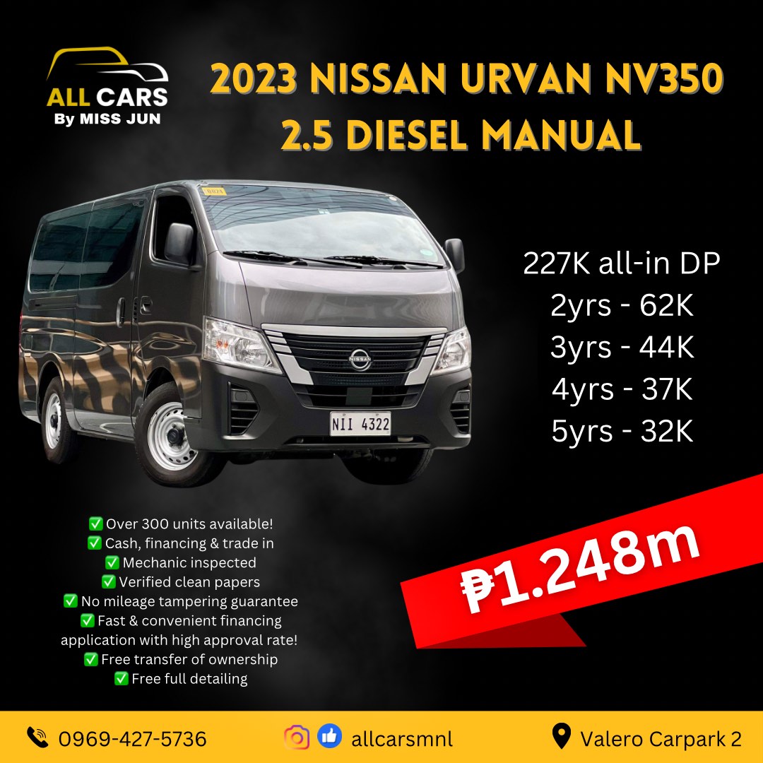 Nissan Urvan NV350 2.5 Manual, Cars for Sale, Used Cars on Carousell