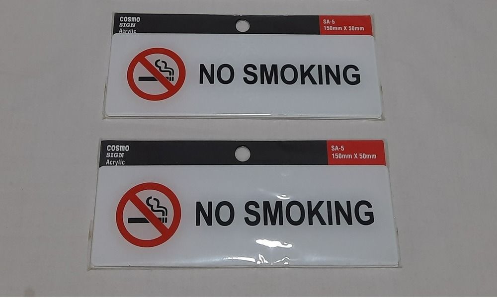 "No Smoking" Signages, Hobbies & Toys, Stationery & Craft, Other ...