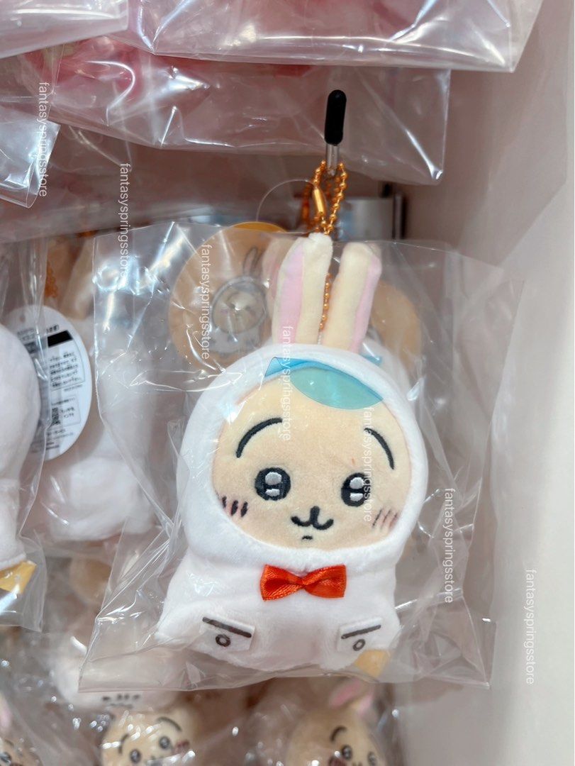 Original Chiikawa raincoat series keychain soft toy kid usagi hachiware ...