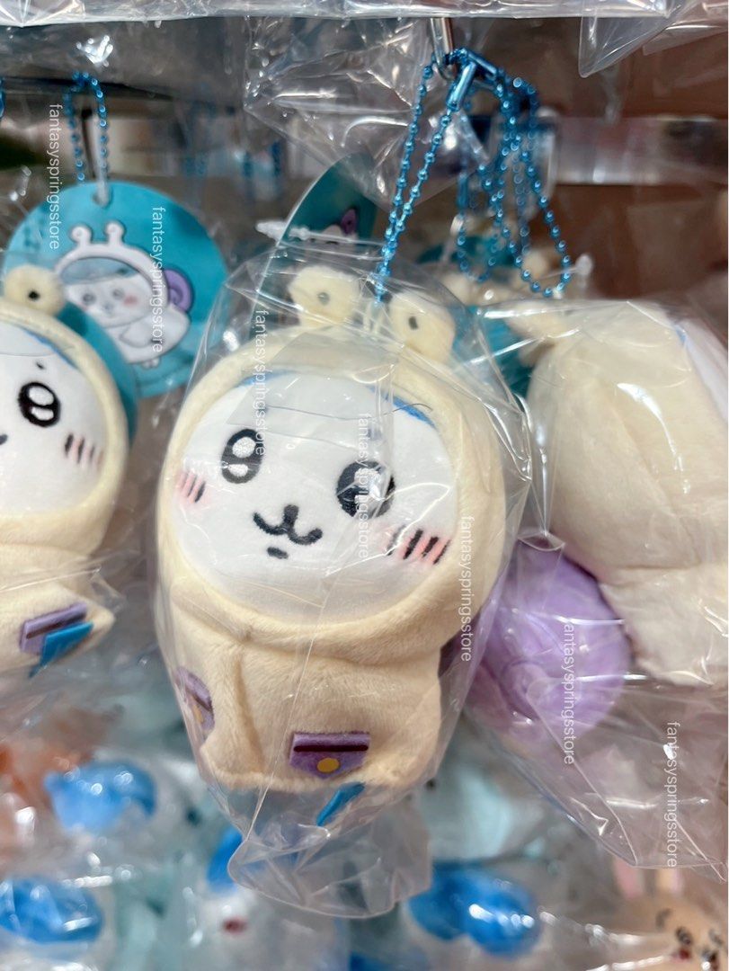 Original Chiikawa raincoat series keychain soft toy kid usagi hachiware ...