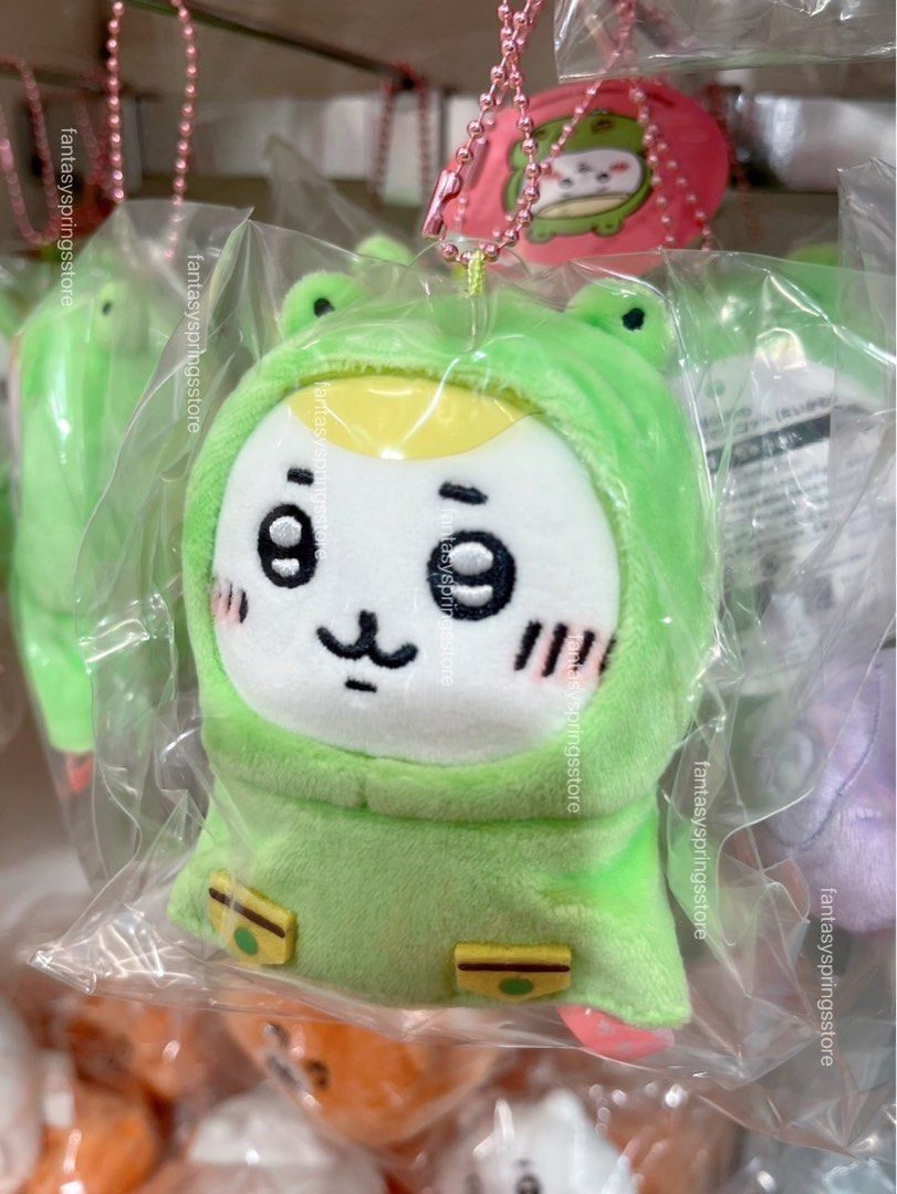 Original Chiikawa raincoat series keychain soft toy kid usagi hachiware ...