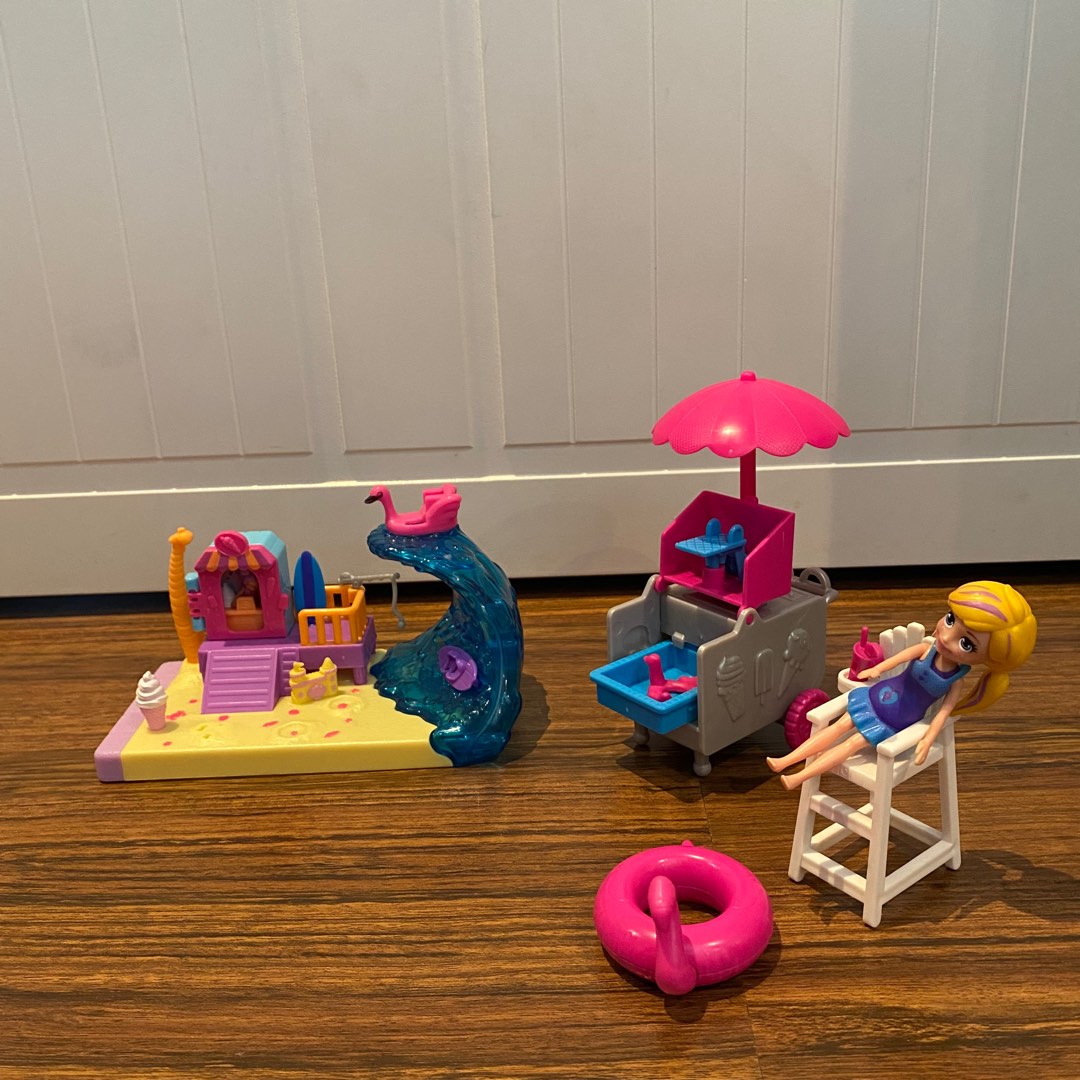 Polly Pocket Beach & Big Polly, Hobbies & Toys, Toys & Games on Carousell