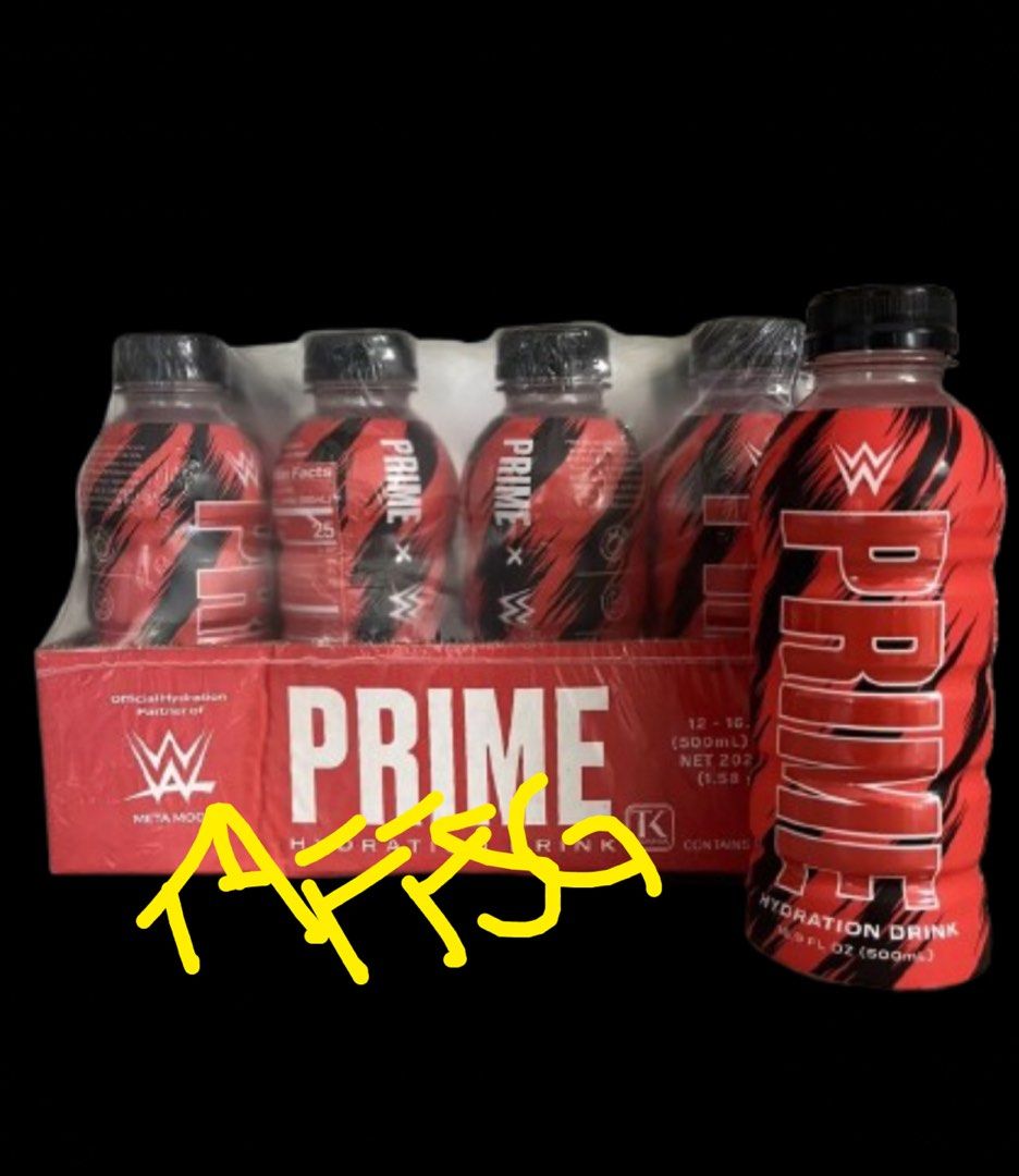 PRIME HYDRATION BEVERAGES - WWE (2024), Food & Drinks, Other Food ...