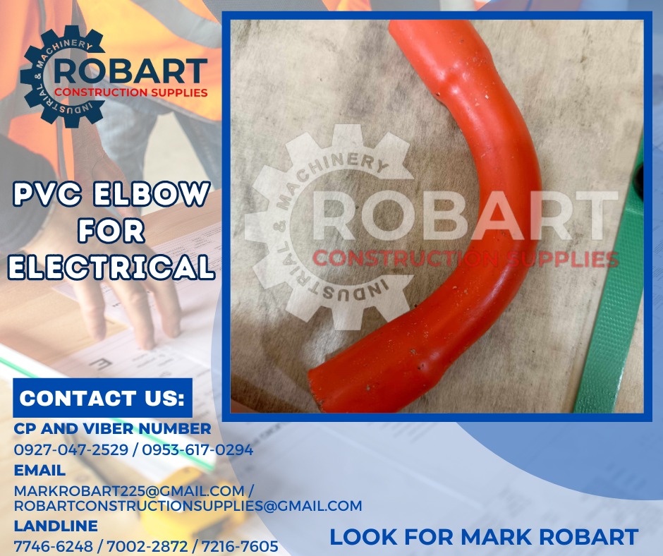 PVC Elbow for Electrical, Commercial & Industrial, Construction Tools ...