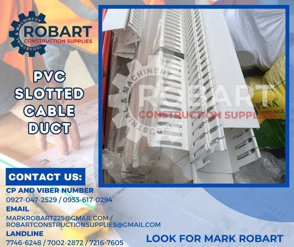 PVC Slotted Cable Duct, Commercial & Industrial, Construction ...