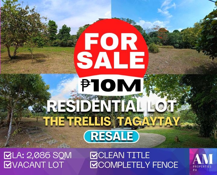 Residential Lot The Trellis, Tagaytay completely fence, clean title for ...