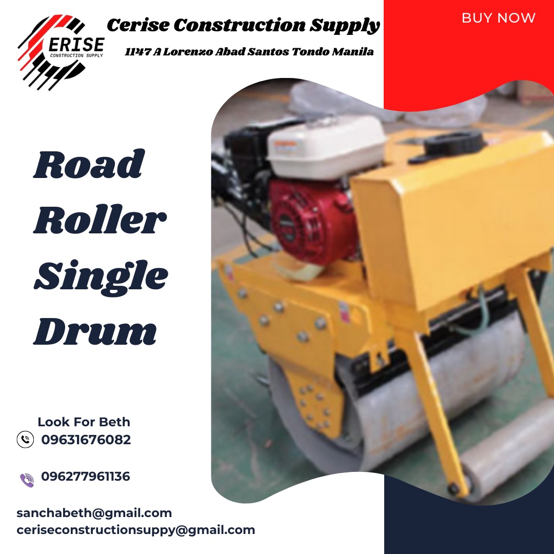 Road Roller Single Drum, Commercial & Industrial, Construction Tools ...
