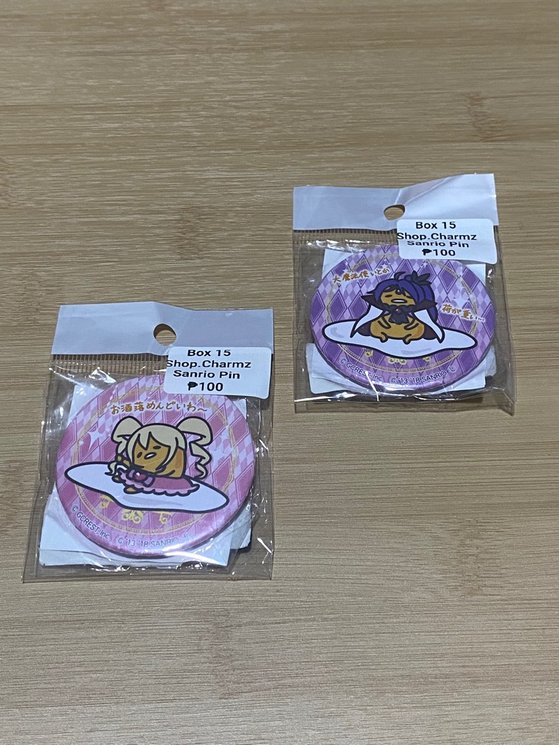 Sanrio Gudetama x Gcrest Badge Pin, Hobbies & Toys, Toys & Games on ...