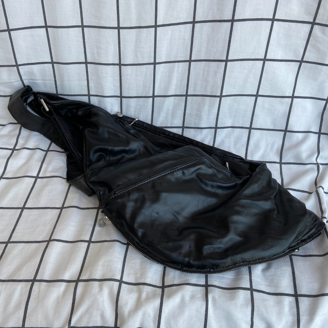 Sash Bag - Vegan Leather (Black), Women's Fashion, Bags & Wallets ...