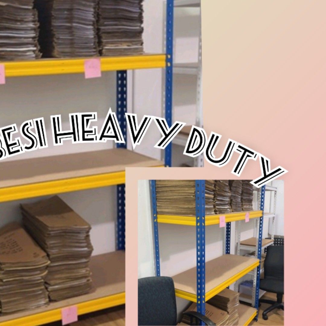 Shelvingrak RAK BESI heavy duty, Furniture & Home Living, Bathroom ...