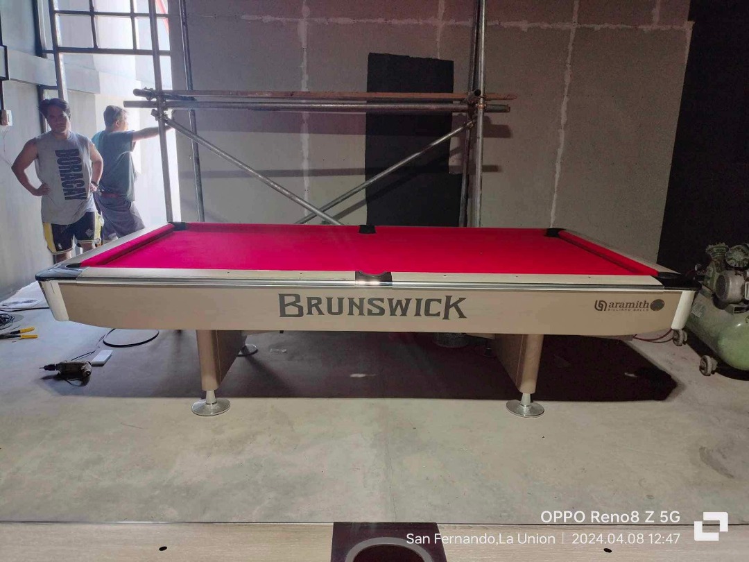 STANDARD BRUNSWICK GRAY BILLIARD TABLE, Sports Equipment, Sports ...