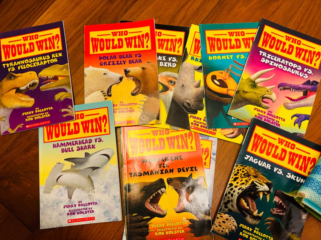 Super dinosaurs Who would win series, 興趣及遊戲, 書本 & 文具, 兒童書籍 - Carousell