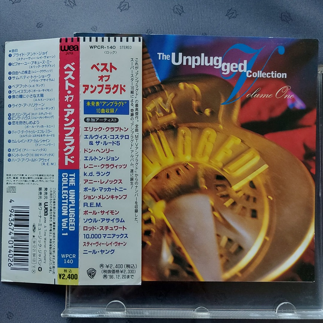 tHe UNpLugged CoLLection 精選 CD (94年 日本版, 側帶付, 2400yen) eric cLapton ...