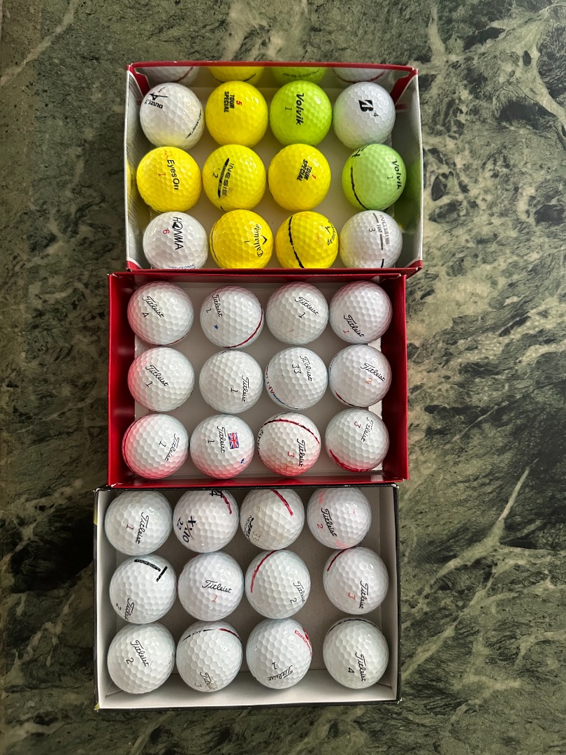TITLEIST USED GOLF BALLS PLUS CALLAWAY/VOLVIK/HONMA/INESIS ETC, Sports ...