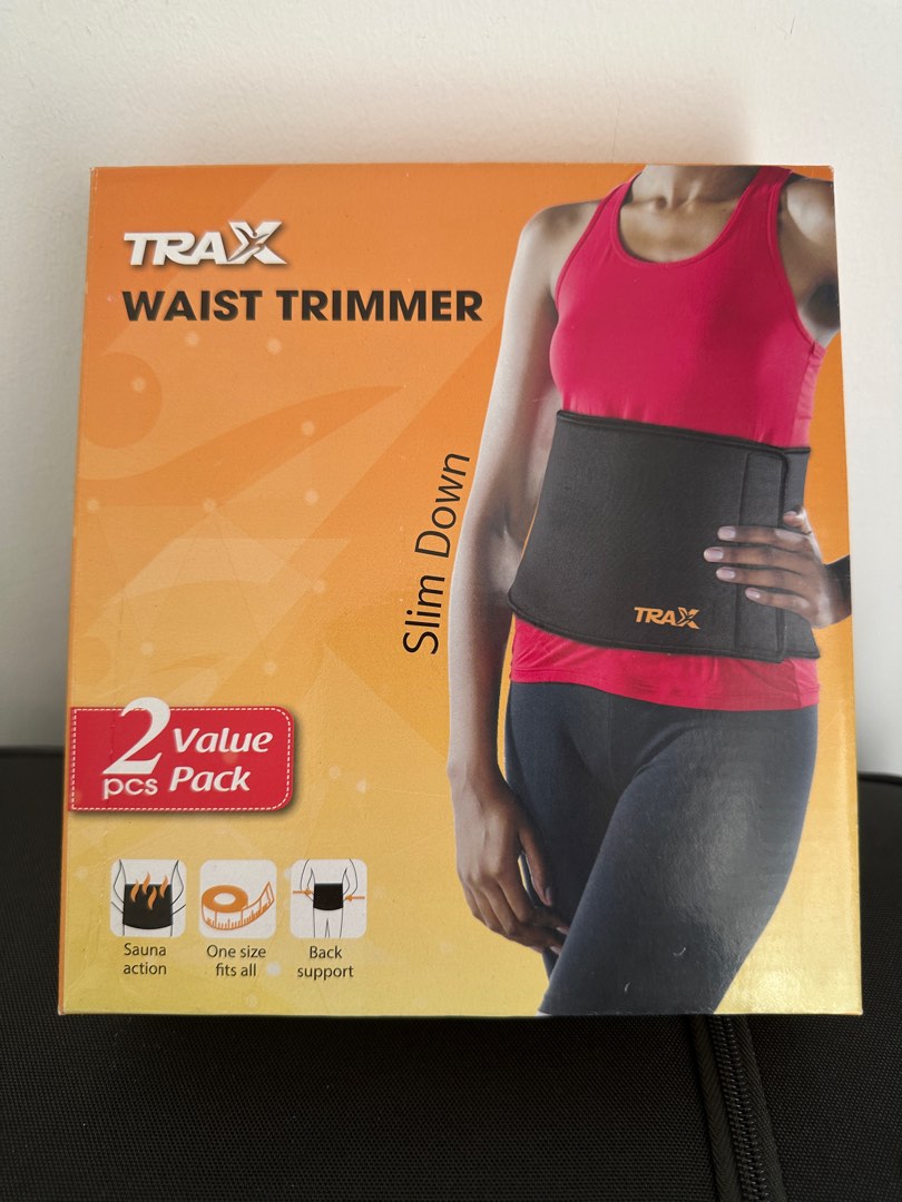 TRAX Waist trimmer (2 value packs), Health & Nutrition, Braces, Support ...
