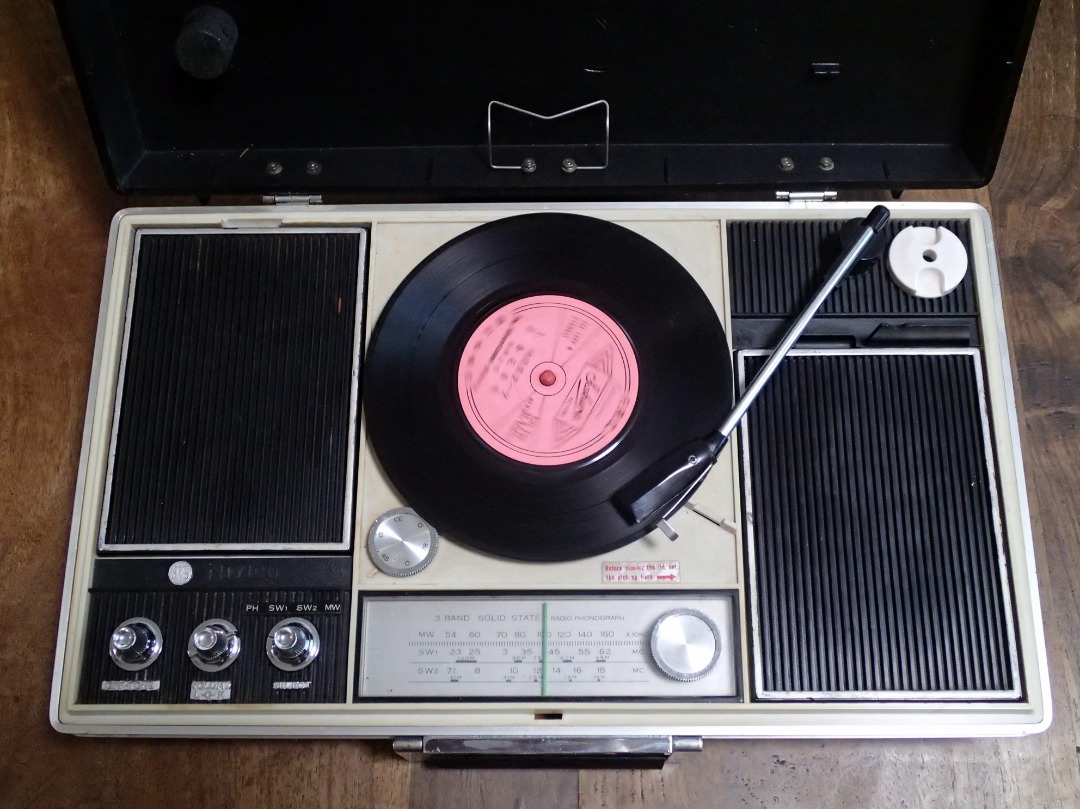 Very Rare Vintage JVC PORTABLE STEREO RADIO-PHONOGRAPH NIVICO STP-808C ...