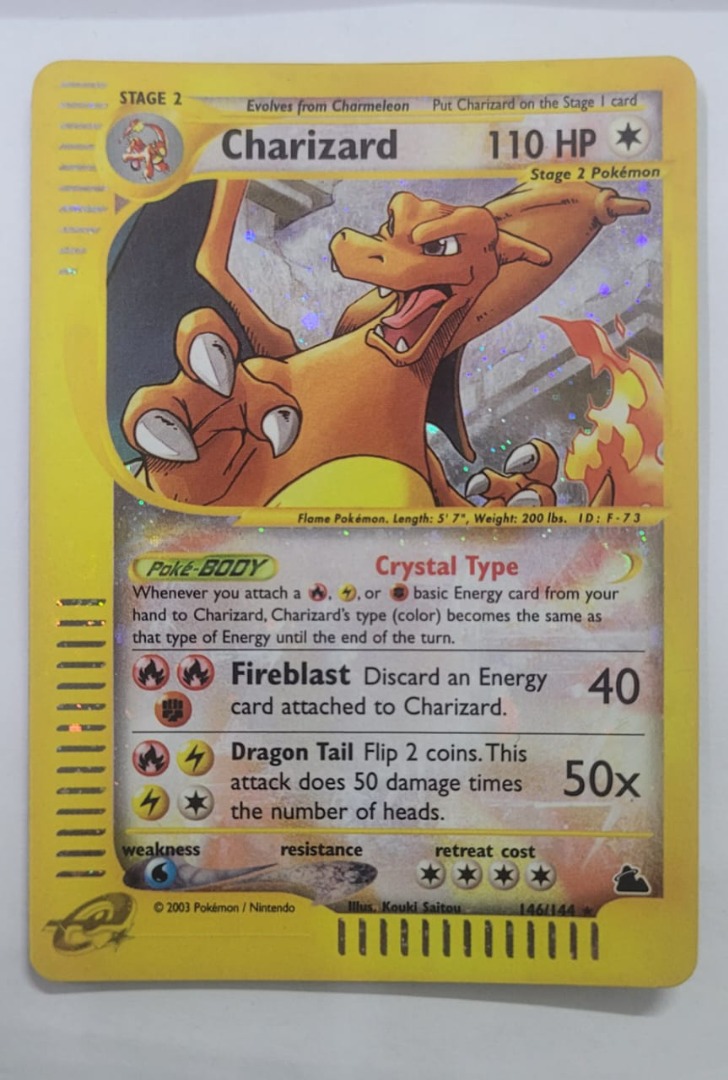 Vintage Charizard Skyridge Holo 146 Secret Rare Crystal Holo Pokemon ...