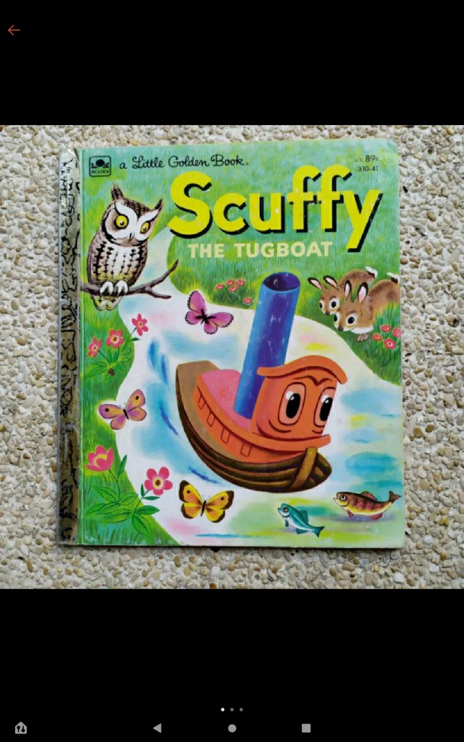 VINTAGE LITTLE GOLDEN BOOK: Scuffy the Tugboat hardbound children's ...