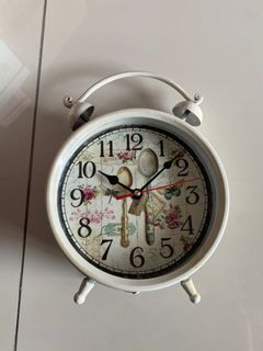 Wako Flower Pottery Porcelain Table Clock, Furniture & Home Living ...