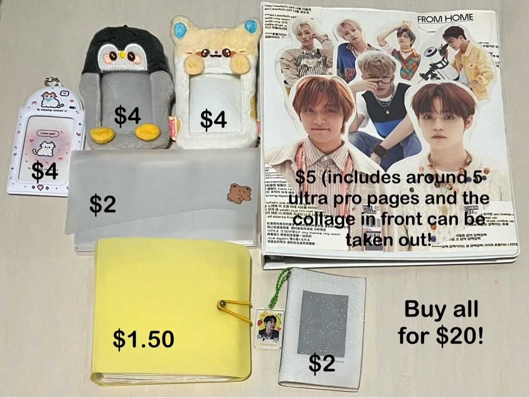 WTS BINDERS, CD BINDER AND PHOTOCARD HOLDERS 9PP A3 BINDER NCT NCT127 ...