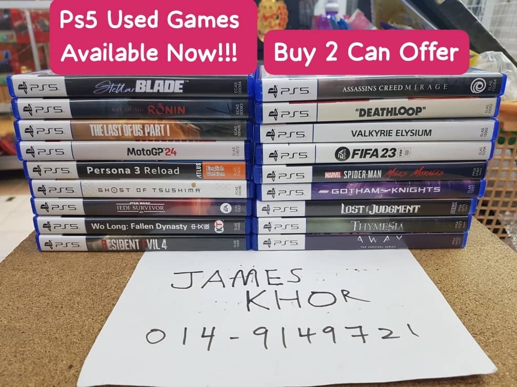 Wts Ps5 Used Games Start From Rm70 To Above!!! Buy 2 Can Offer ...