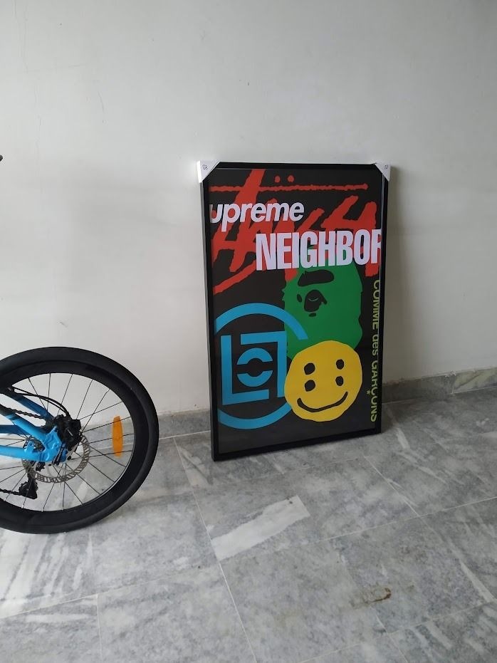 1 PCS STUSSY SUPREME NEIGHBORHOOD BAPE CLOT CDG CPFM ART WALL DECOR ...