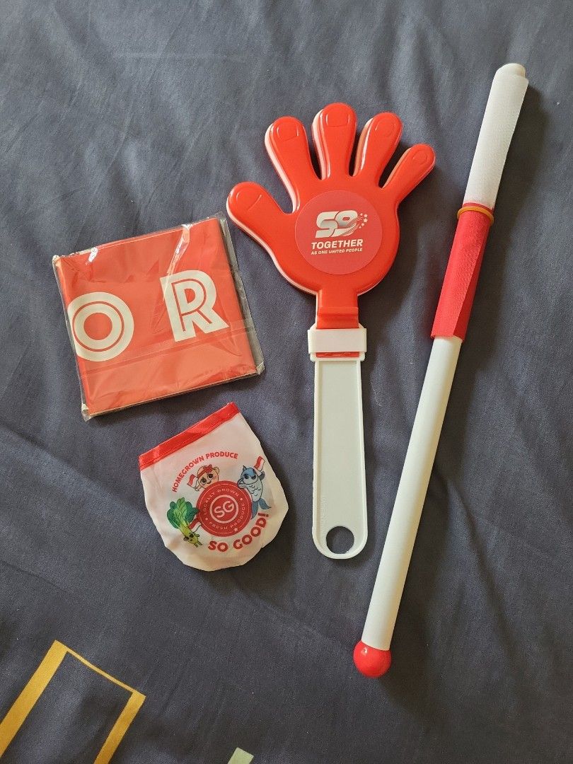 2024 NDP goodie, clapper, flag, fan n inflatable stick. Does not ...