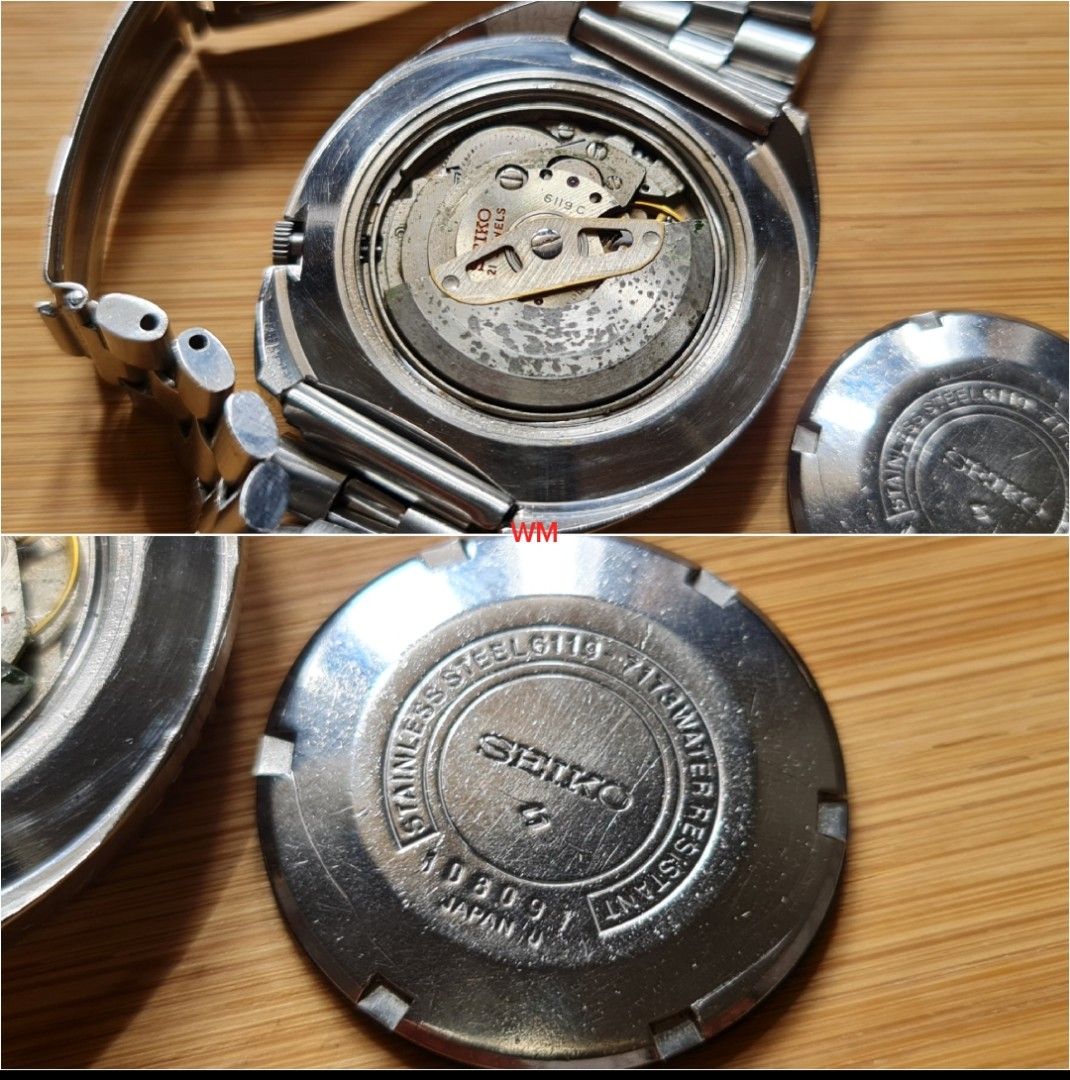 70s Vintage Seiko 5 Sports speed racing Rally Diver silver dial 6119 ...