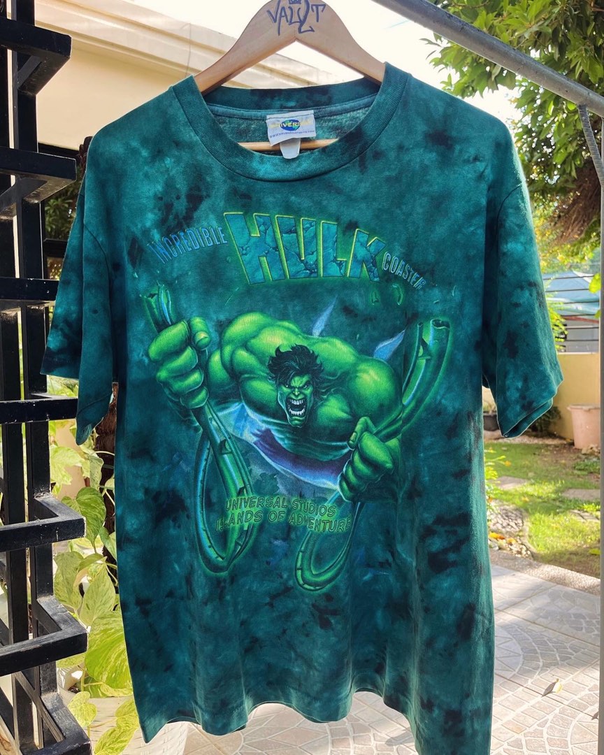 90s Universal Studios Hulk Coaster, Men's Fashion, Tops & Sets, Tshirts ...