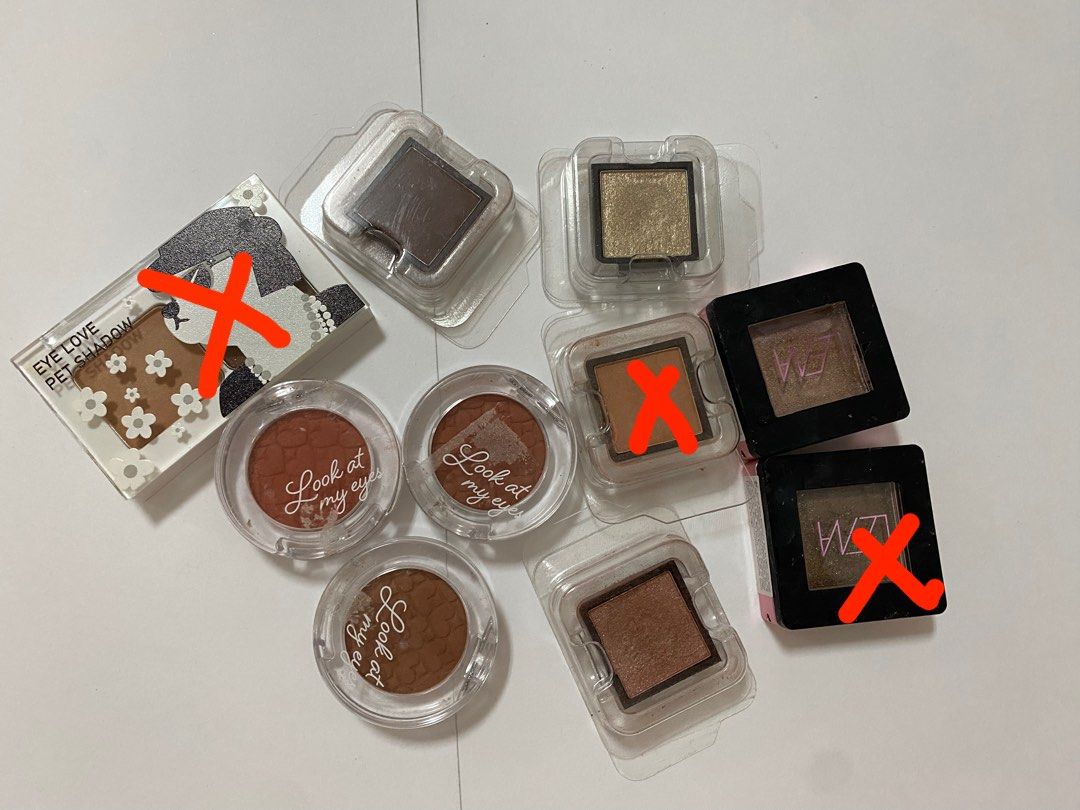 【彩妝斷捨離】 眼彩 眼影盤 單色眼影 MISSHA solone etude house $20/顆, 香水、美妝、保養, 臉部彩妝、保養與清潔, 化妝品在旋轉拍賣