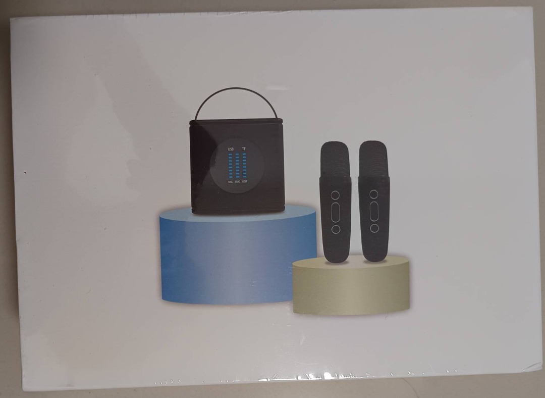 雙人 藍芽麥克風 藍芽喇叭 家庭K歌 藍牙雙人無線KTV 藍芽麥克風 家庭KTV 卡拉OK 藍牙喇叭, 電視及其他電器 , 電視及其他電器 , 串流媒體及集線器在旋轉拍賣