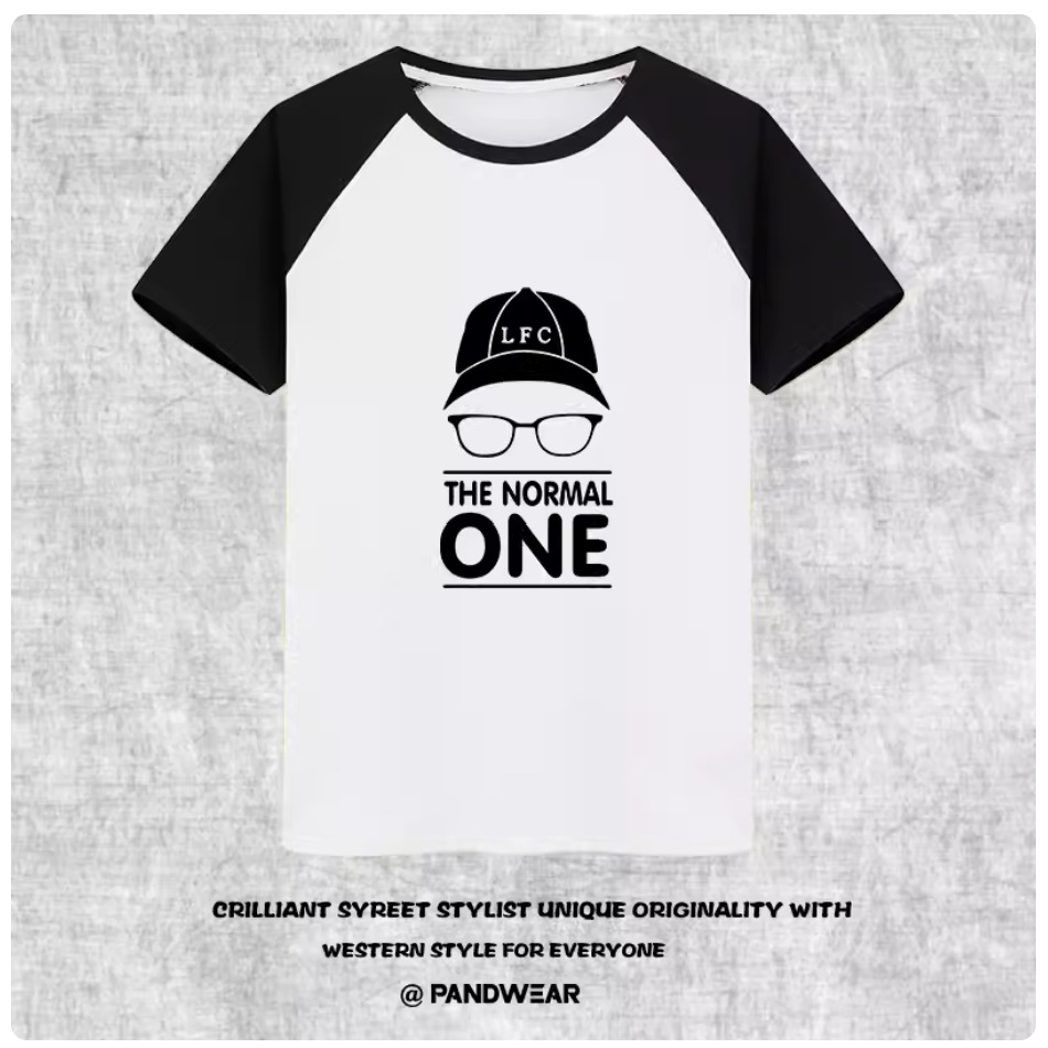 全新 利物浦 高普 Klopp "The Normal One" 紀念圓領衫 黑白色, 男裝, 上身及套裝, T-shirt、恤衫、有領衫 ...