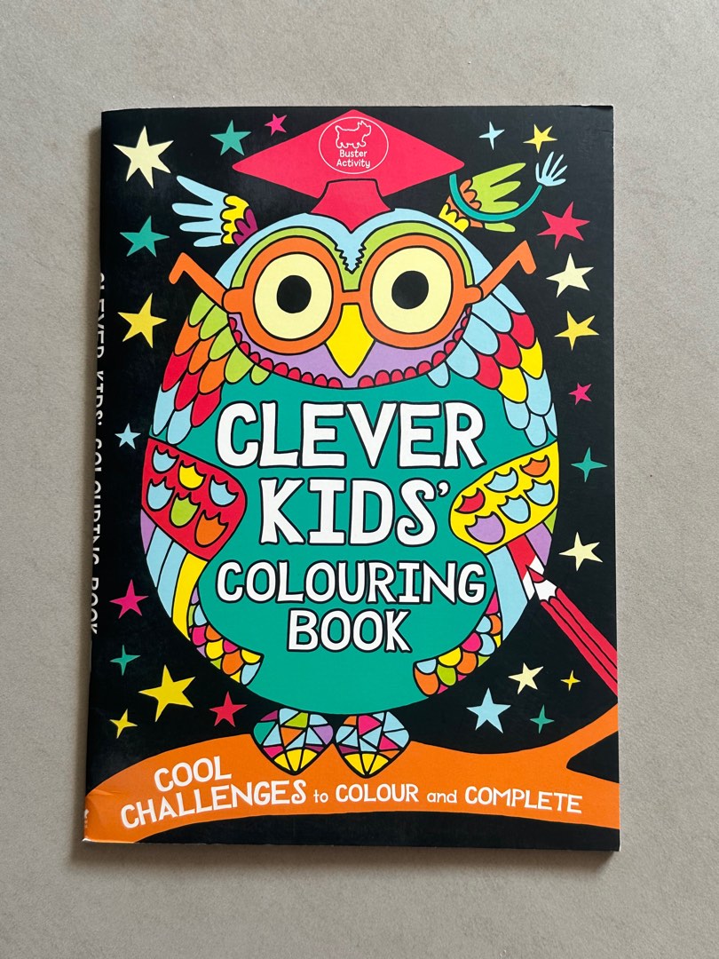 全新幼童填色簿 Clever Kids’ Colouring Book, 興趣及遊戲, 書本 & 文具, 兒童書籍 - Carousell